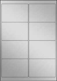 99.1mm x 67.7mm Labels - Weatherproof Silver Laser Labels - 8 Per A4 ...