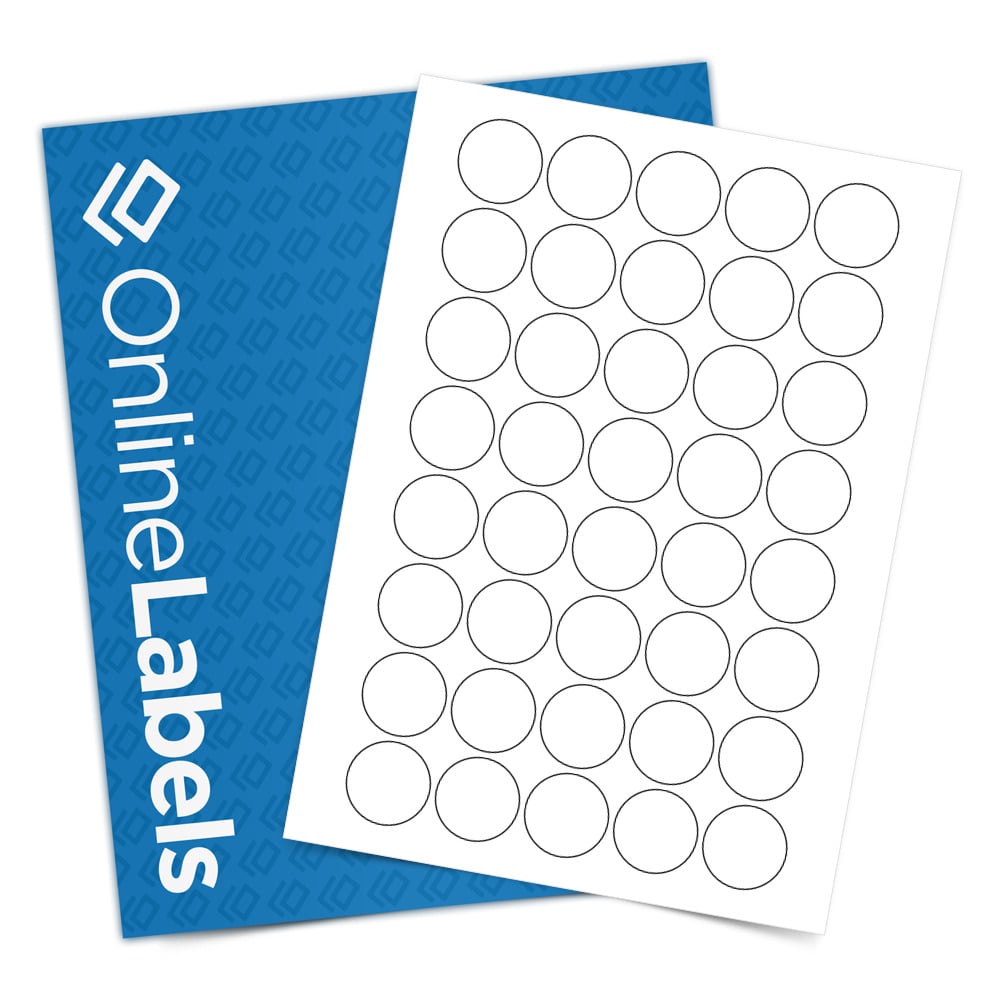 32mm Circle Labels - A4 Sheet Labels - 40 Per A4 Sheet - EU30074
