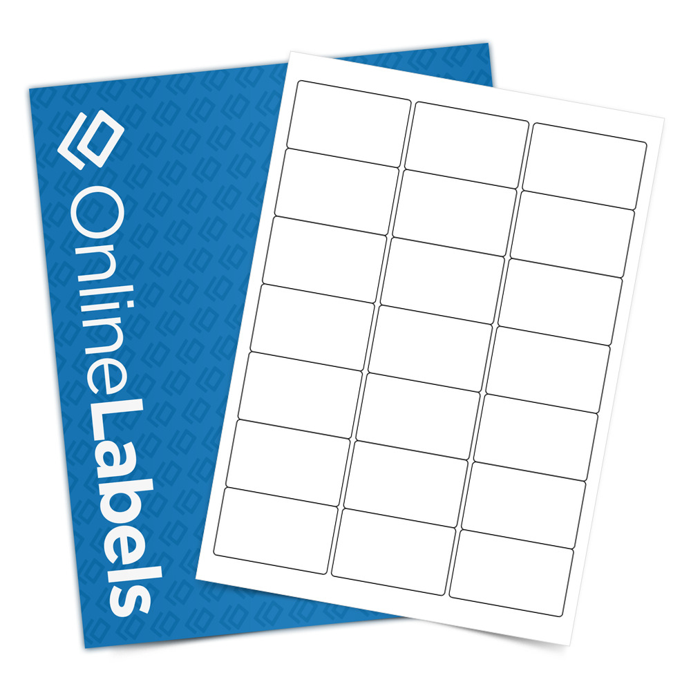 Self adhesive Recycled White Paper Laser Inkjet 21 Address Labels Per 
